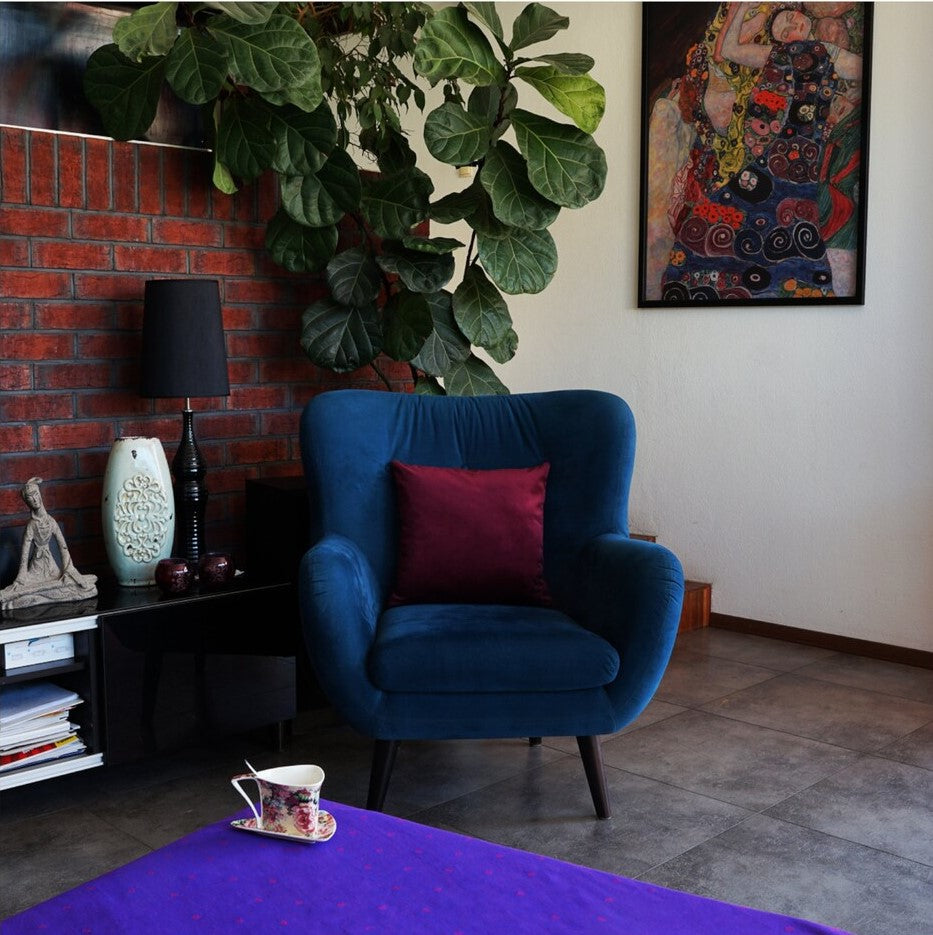 غطاء وسادة من ARMN Azure - عنابي — جعفر شوب