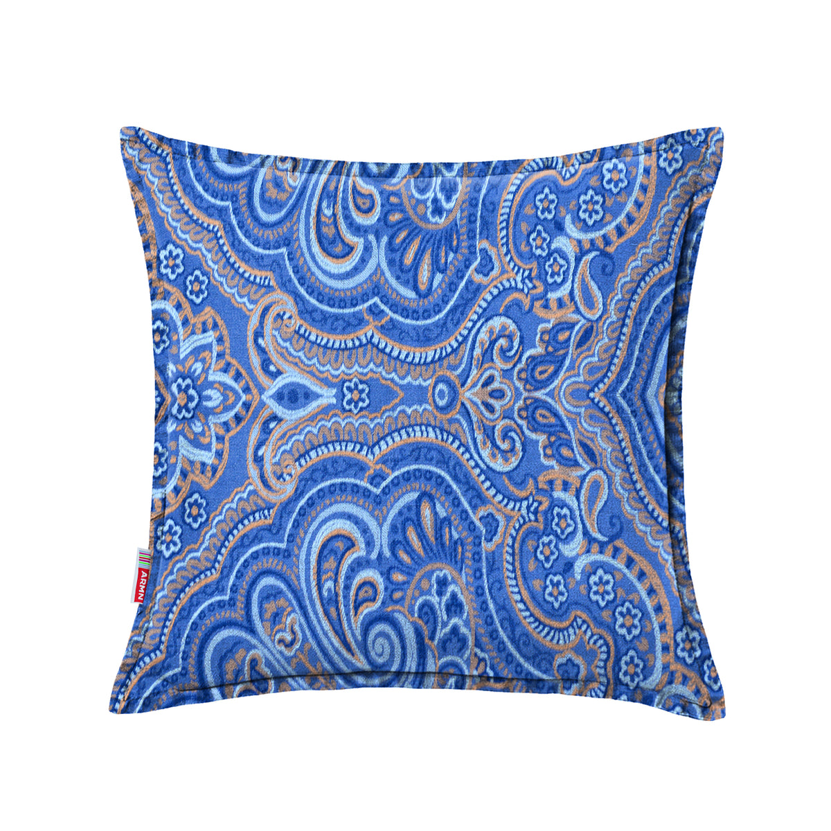 غطاء وسادة 45*45 سم من ARMN Azure - أزرق ونحاسي