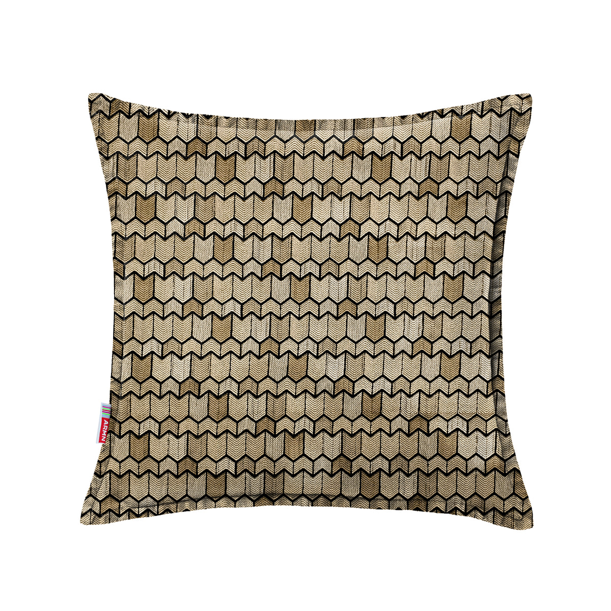 ARMN Azure Pillow Cover 60*60 cm - Gold and Black — جعفر شوب