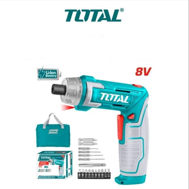 Total 8V rechargeable screwdriver — جعفر شوب