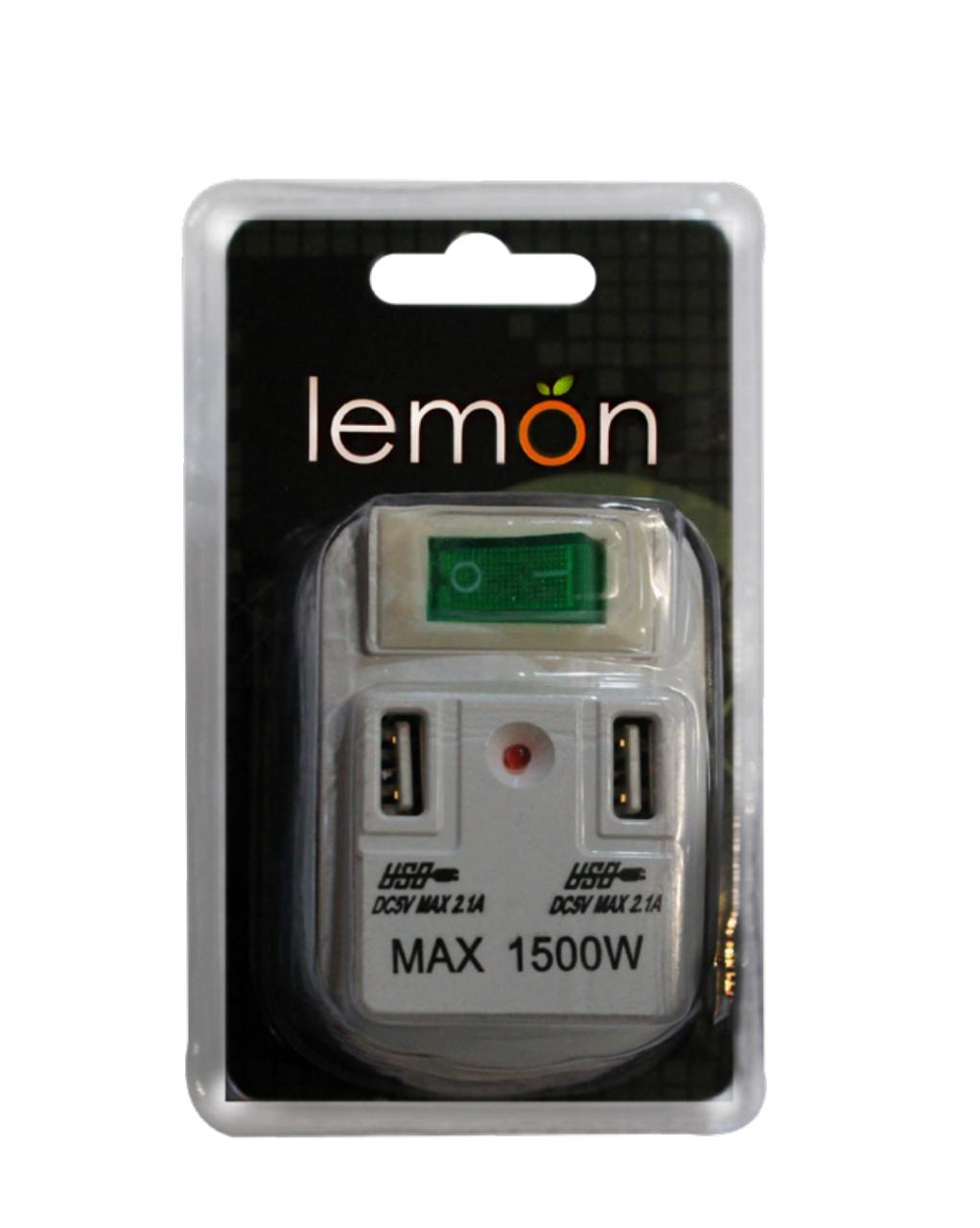 Dual power plug with two 10A USB ports — جعفر شوب