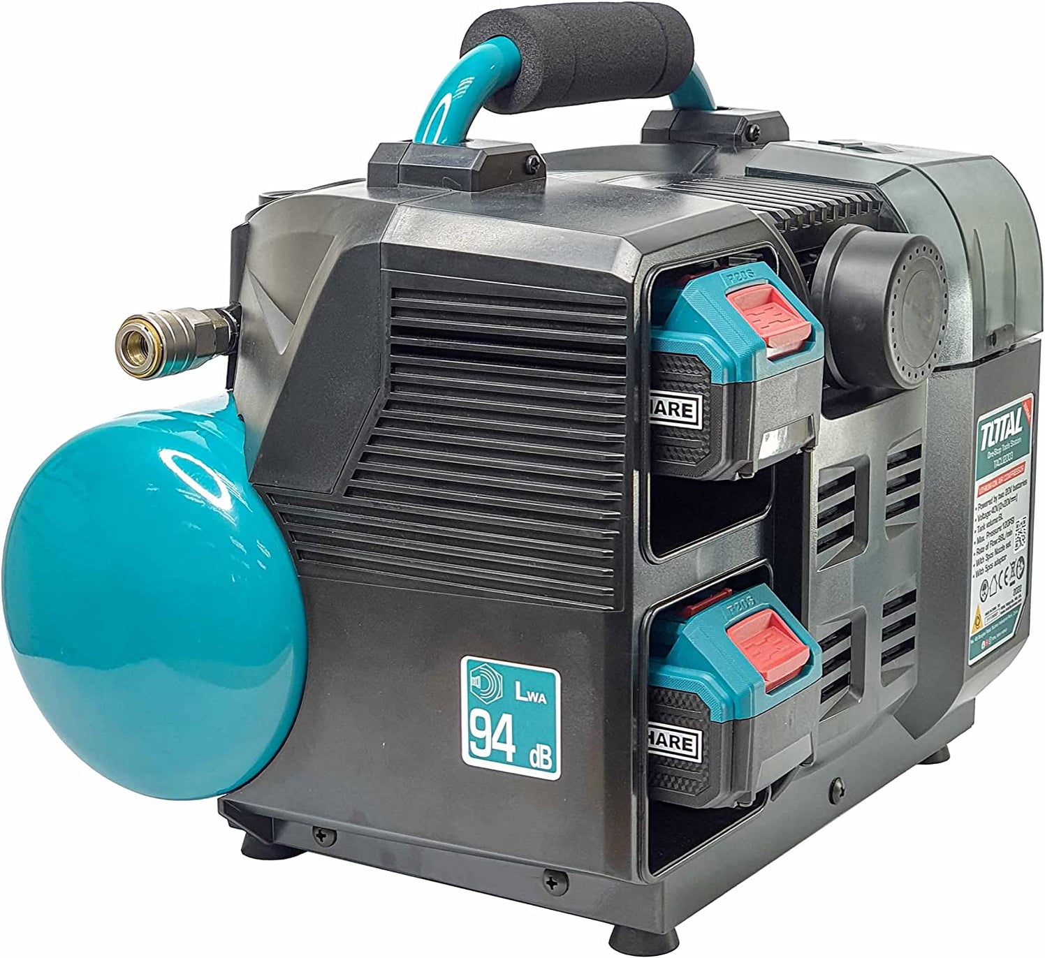 Total 20 volt 6 liter charging compressor — جعفر شوب