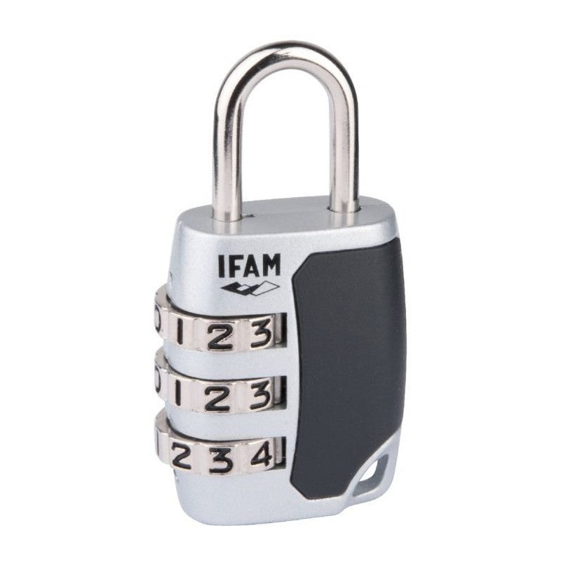 Chrome number padlock 25 mm from Ifam — جعفر شوب